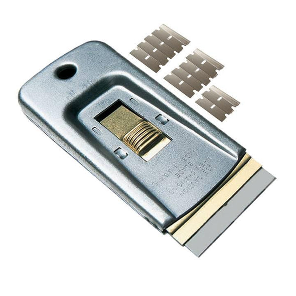 Safety Window Scraper with 10 Blades | Fixing King – Fixing King